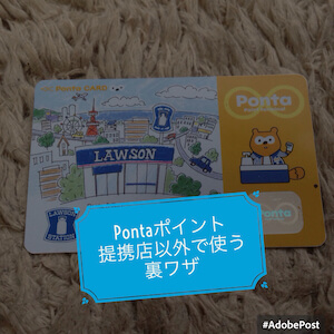 Ponta（ポンタ）ポイントをポンタ提携店以外でも使う裏技的な方法 - ガジェニュー